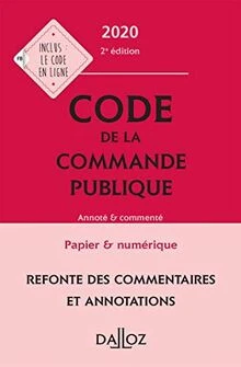 CODE DE LA commande publique 2020, annoté et commenté - 2e... | Livre | état bon EUR 23,63 ...