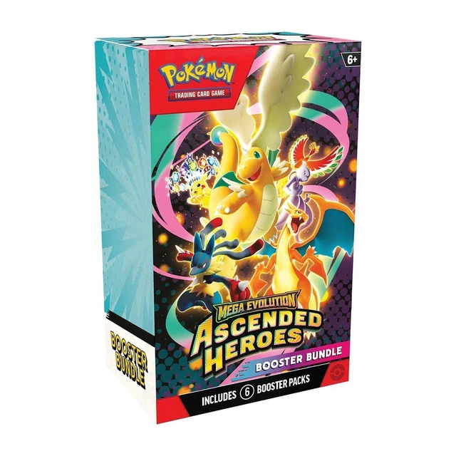POKÉMON TCG: MEGA Evolution-Ascended Heroes Booster Bundle (6 Packs) X ...