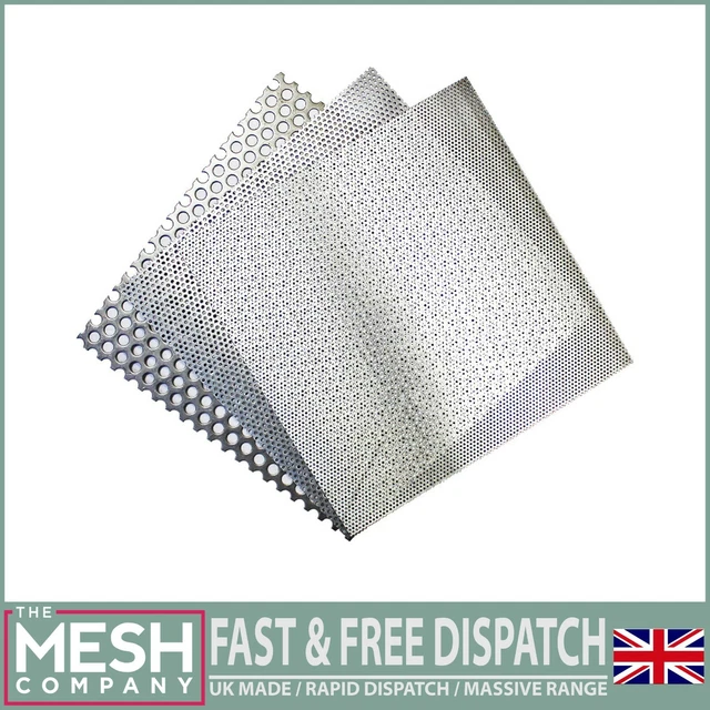 THE MESH COMPANY Aluminium Perforated Metal Mesh Sheet Plate ...