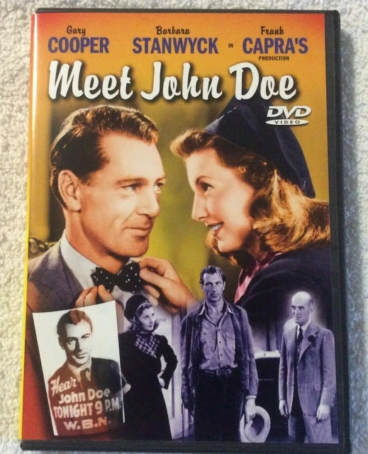 MEET JOHN DOE DVD 1941 B&W - Gary Cooper, Barbara Stanwyck, Frank Capra ...