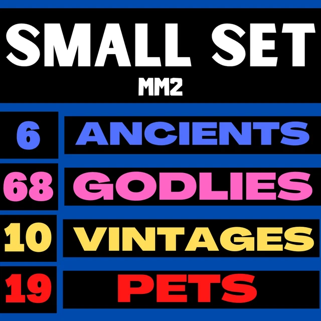 SMALL SET / PETS MM2 FULL - Murder Mystery 2 - Variety EUR 40,00 ...