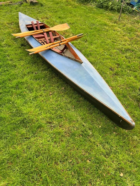 PBK 2 MAN / person canoe kayak canvas & wood vintage 14 foot £20.00 ...
