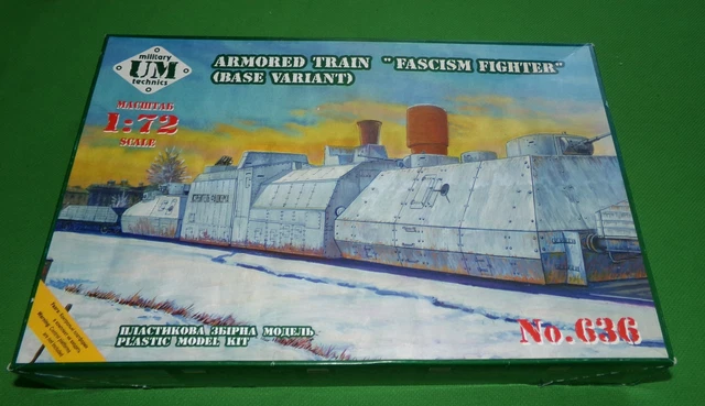 MILITARY UM TECHNICS WW2 Soviet Armoured Train 1:72 Plastic Kit No 636 ...