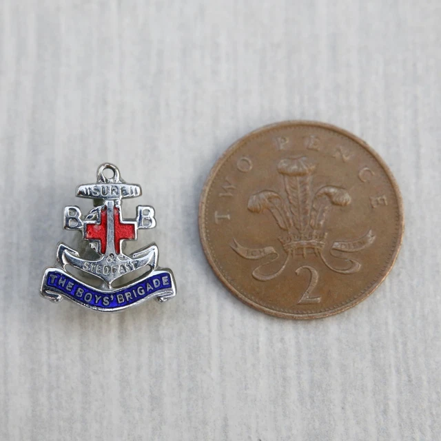 A GOOD ORIGINAL circa 1960's Boys Brigade buttonhole chrome lapel pin ...
