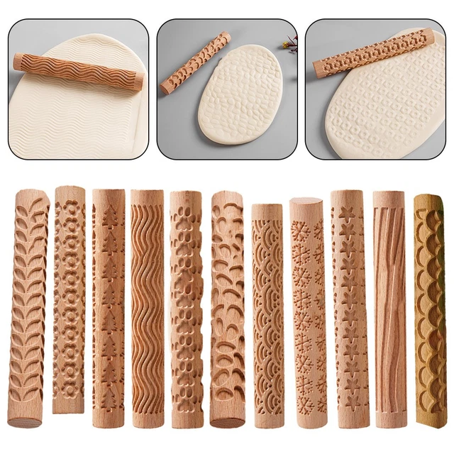 CRAFT YOUR CLAY Artwork with Precision using a Handcrafted Wood Roller ...