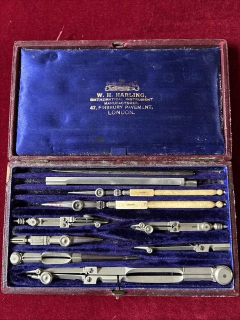 VINTAGE W HARLING London Engineering Technical Drawing Draughtsman ...