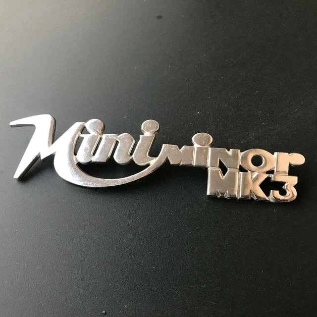 INNOCENTI MINI MINOR Mk3 Logo Emblema Fregio Stemma Scritta Targhetta ...