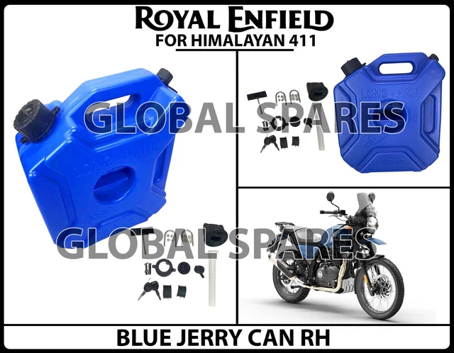 ROYAL ENFIELD HIMALAYAN 411 "BLUE JERRY CAN, RH"- With Express Shipping ...