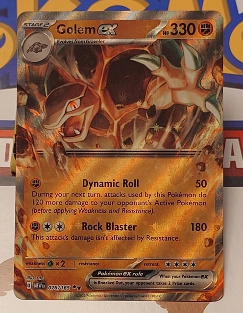 POKÉMON TCG GOLEM ex Scarlet & Violet - 151 076/165 Holo Double Rare ...