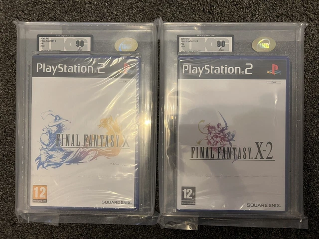 FINAL FANTASY X And X-2 — PS2 90 GOLD Factory Sealed Mint UKG VGA WATA ...