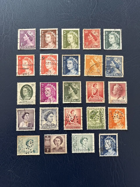 QUEEN ELIZABETH THE 2nd Featured Australia Used Stamps. Ideal For ...