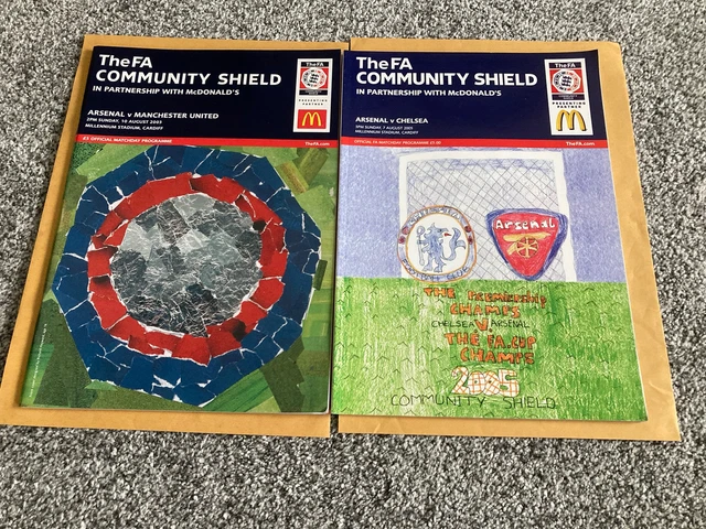 2 CHARITY SHIELD Programmes 2003 & 2005. £3.84 - PicClick UK
