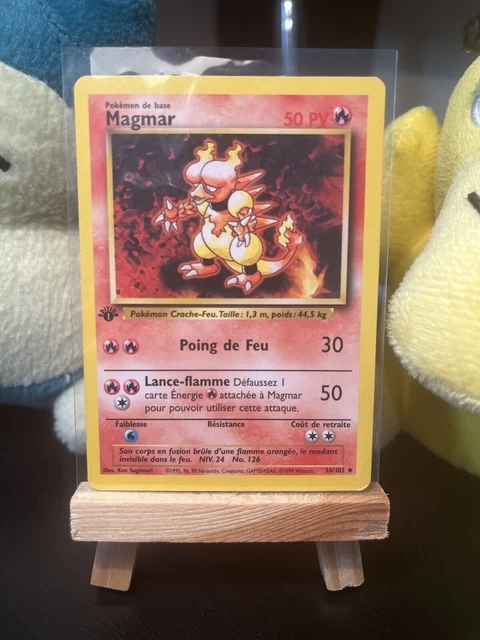 CARTE POKÉMON MAGMAR Édition 1 Set De Base Wizards 36/102 EUR 22,00 ...