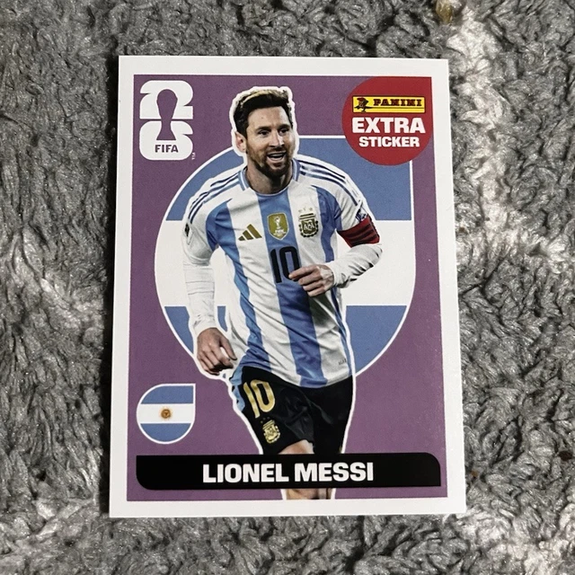 PANINI FIFA WORLD Cup 2026 Football Extra Sticker Lionel Messi ...