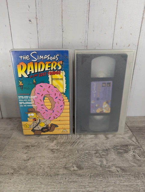 THE SIMPSONS RAIDERS Of The Lost Fridge VHS & The Last Temptation Of ...