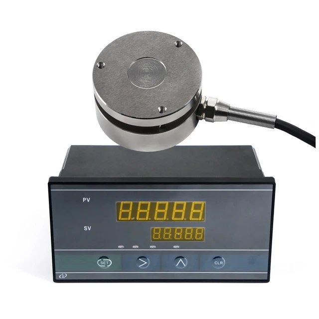 LOAD CELL SENSOR with Indicator Display Test Compression Force Weight ...