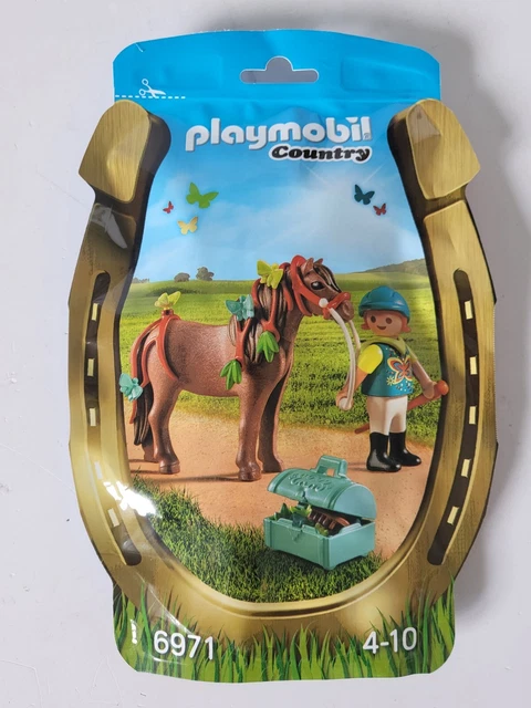 PLAYMOBIL COUNTRY PONEY à décorer papillon réf 6971 dès 4 ans EUR 12,00 ...