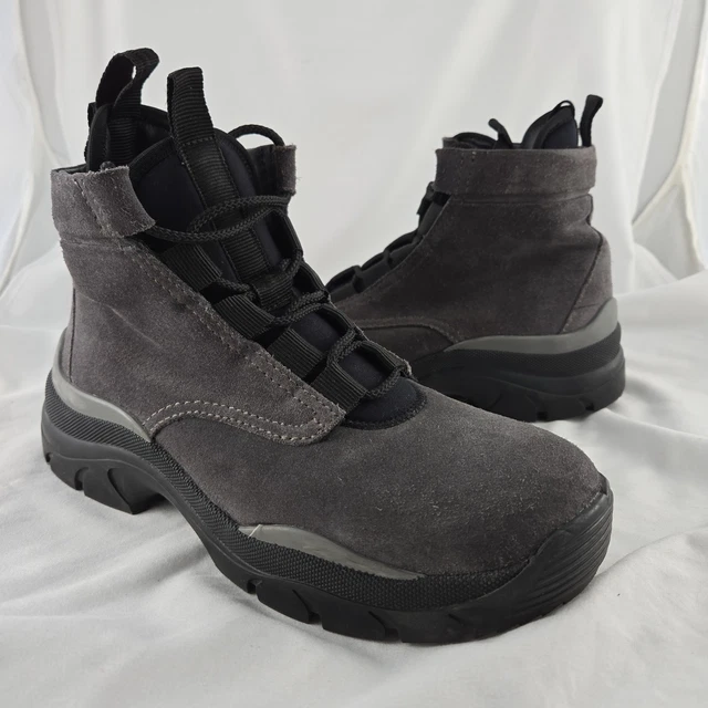 JOHN ELLIOTT SPEED Lace Up II Boot in Shark Suede Gray EU Size 40 Men's ...