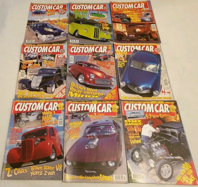 CUSTOM CAR MAGAZINE 2000 Nine Copies Jan Feb Mar Apr May July Sep Oct ...