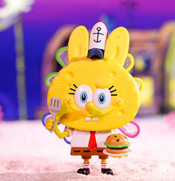 POP MART - LABUBU SpongeBob x The Monsters series Champion Chef design ...