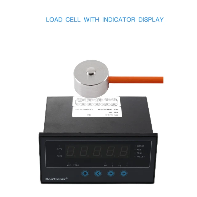 MINI LOAD CELL Sensor with Indicator Display Test Force Weight Pressure ...