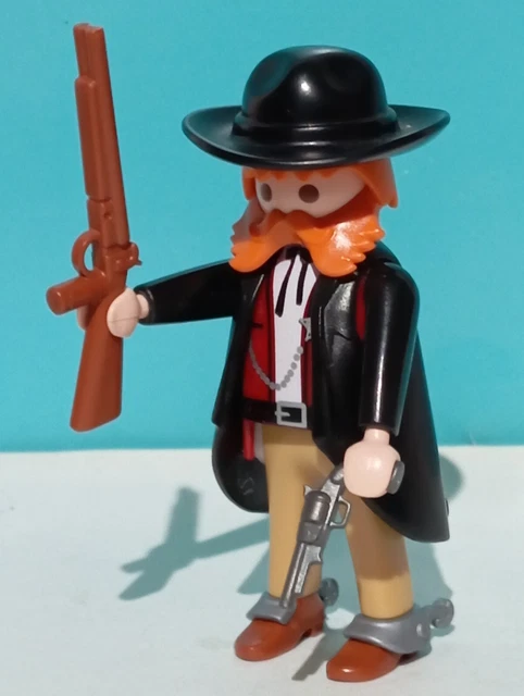 PLAYMOBIL FIGURA SHERIFF Oeste Western Marshall Forajido Vaquero Carcel ...