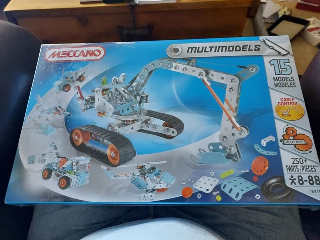 MECCANO MULTIMODELS 15 Models Set 6515 With Cable Control 252 Pieces ...