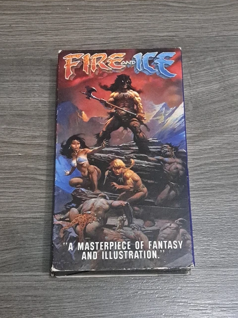 FIRE AND ICE 1983 (1989 VHS Tape) Animated Fantasy 80’s Frank Frazetta ...