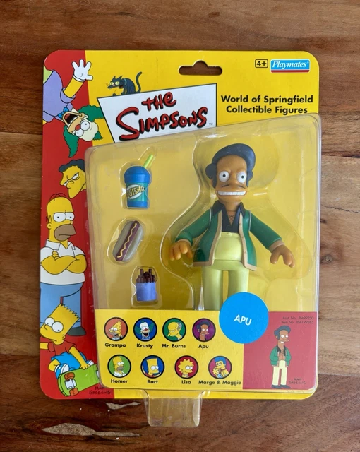 PLAYMATES THE SIMPSONS World Of Springfield Apu Figure Rare UK ...
