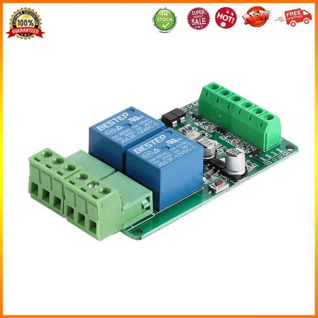 NEW MODBUS-RTU 2 Way 12V Relay Module Switch 2 Way Relay Output RS485 ...