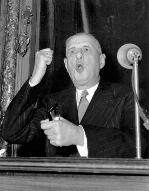 THE FRENCH GENERAL and first president of the Fifth Republic, ,- 1955 ...