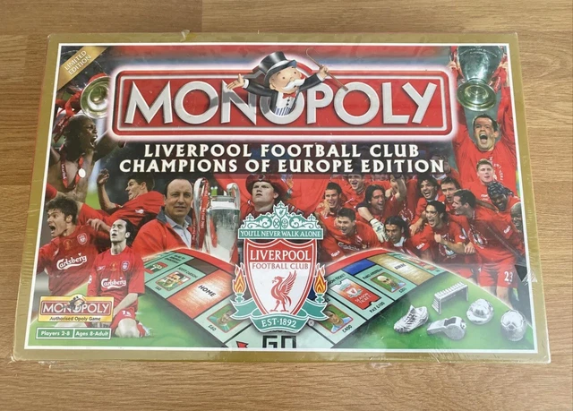 LIVERPOOL FOOTBALL CLUB Monopoly Champions Of Europe Limited Edition ...