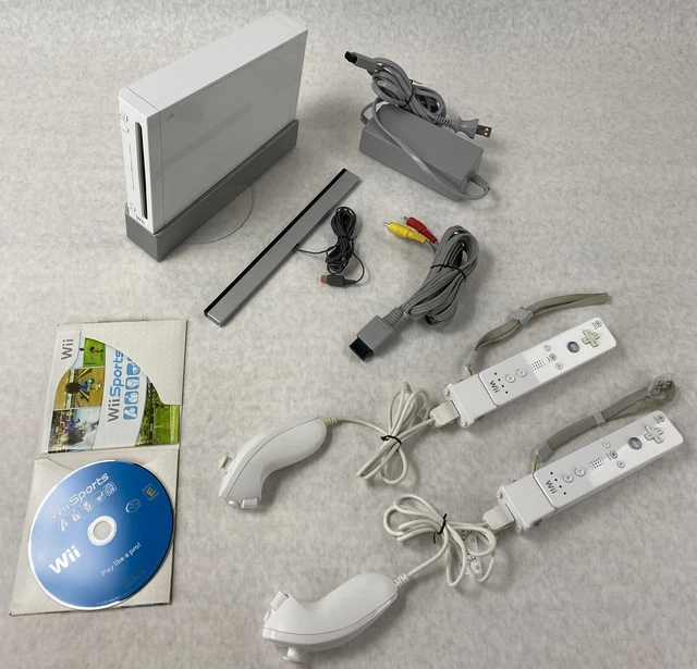 NINTENDO RVL-001 WII White Console Complete System TESTED Bundle IN BOX ...