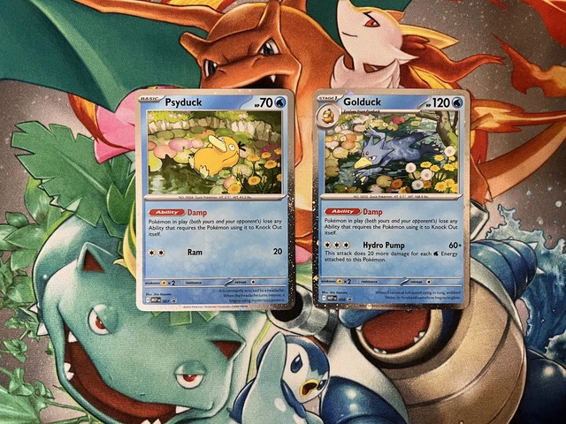 POKÉMON TCG: MEGA Evolution - Psyduck - Promo 007 & Golduck Promo 008 £ ...