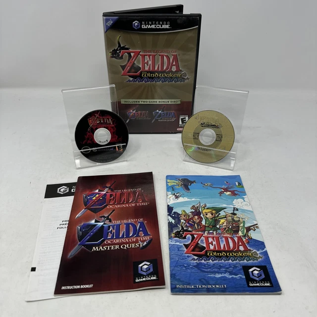RARE ZELDA WIND Waker & Ocarina Master Quest GameCube version double ...