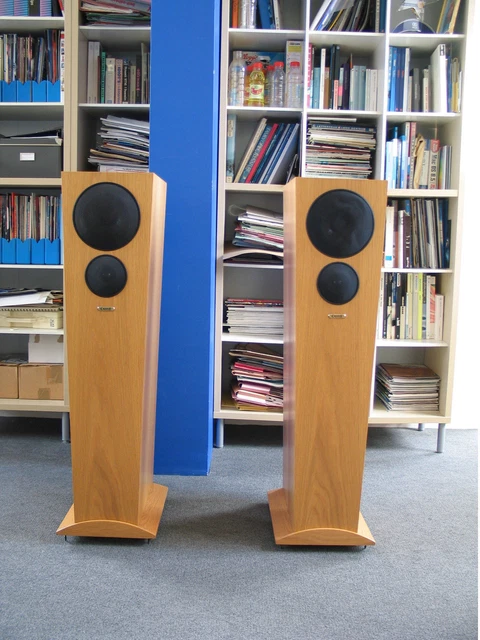 CASTLE INVERSION 100 speakers finished in real Oak, delivery option £ ...