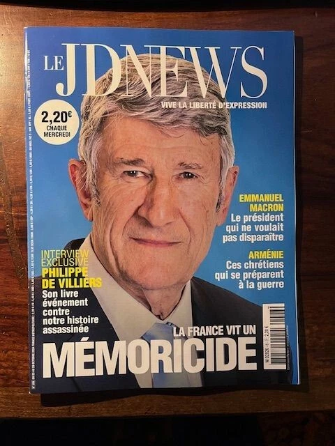 LE JDNEWS N°6/OCT 2024/MEMORICIDE/Philippe DE VILLIERS EUR 10,00 - PicClick FR