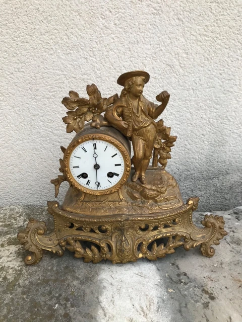 ANCIENNE PENDULE EN Regule Doré EUR 35,00 - PicClick FR
