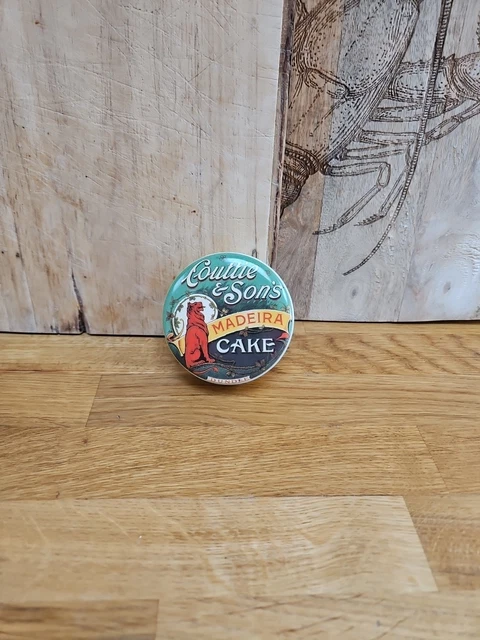 REPRODUCTION VINTAGE TIN For Couttie & Sons Madeira Cake Dundee 75mm £5 ...