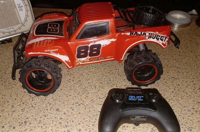NEW BRIGHT REMOTE Control RC Truck Baja Red 88 Buggy Car W/ Remote READ ...