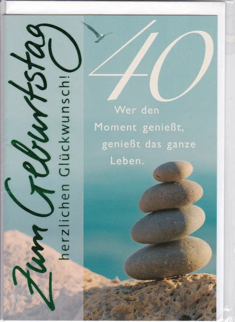 Sprche Zum 40 Geburtstag Fr Karte