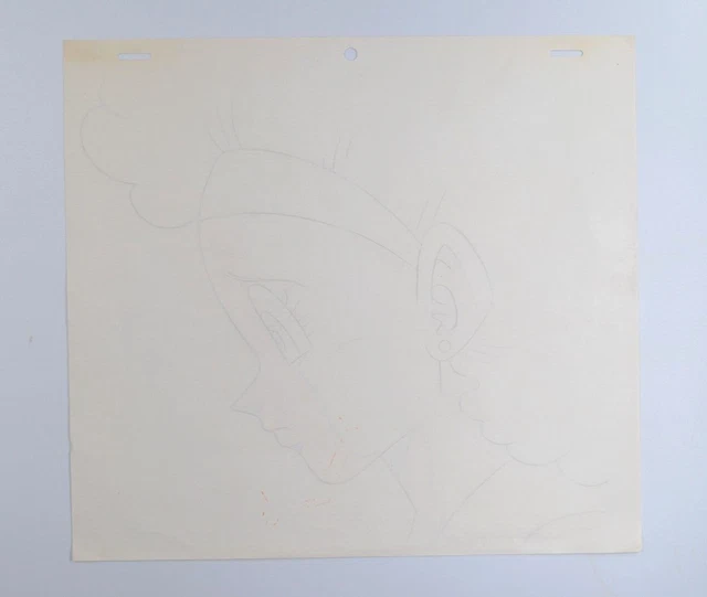 ORIGINAL BULMA DRAGON Ball Z Cel DBZ Anime Production Cel Pencil Douga ...