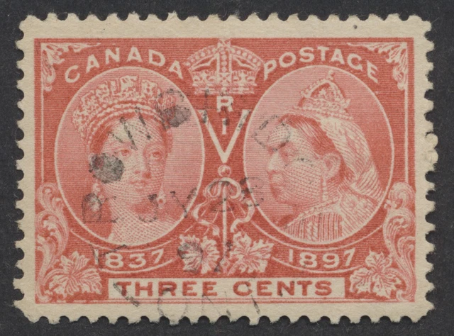 CANADA SON POSTMARK Trowbridge ONT Split Ring JY 28 97 #53 3c Jubilee ...