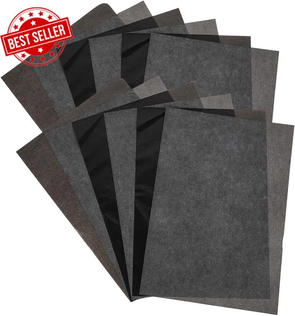 A4 CARBON TRANSFER Paper 50 Sheets Single Side Graphite Tracing Paper ...
