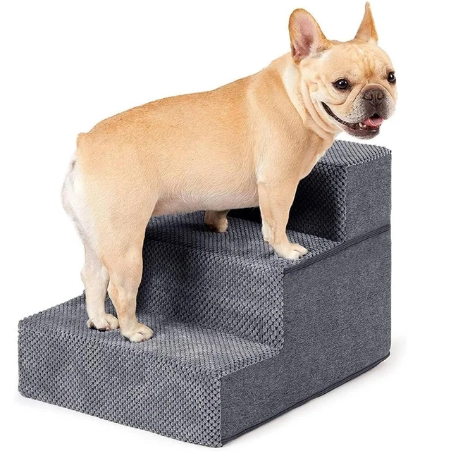 DOG STAIRS FOR High Bed 18”H, 34.3cm Height 3-Step Pet Dog Steps for ...