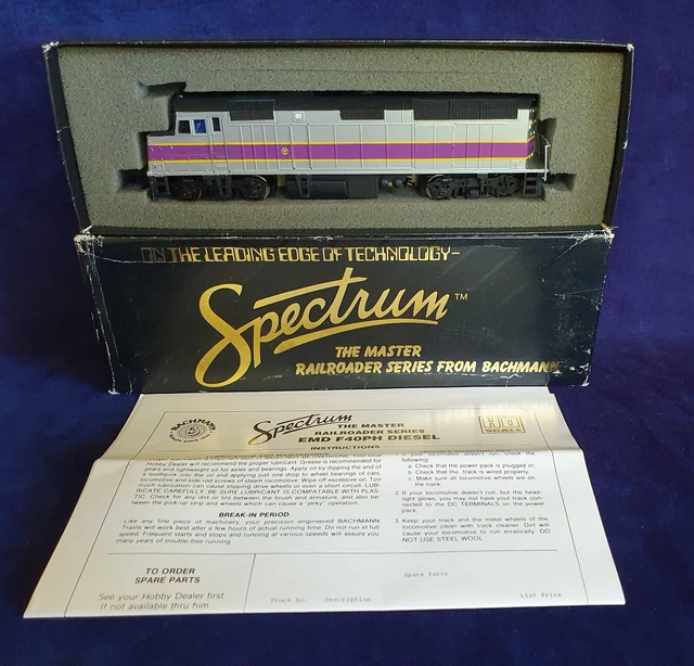 BACHMANN SPECTRUM HO EMD F40PH DIESEL "MBTA" (powered) EUR 0,60 ...