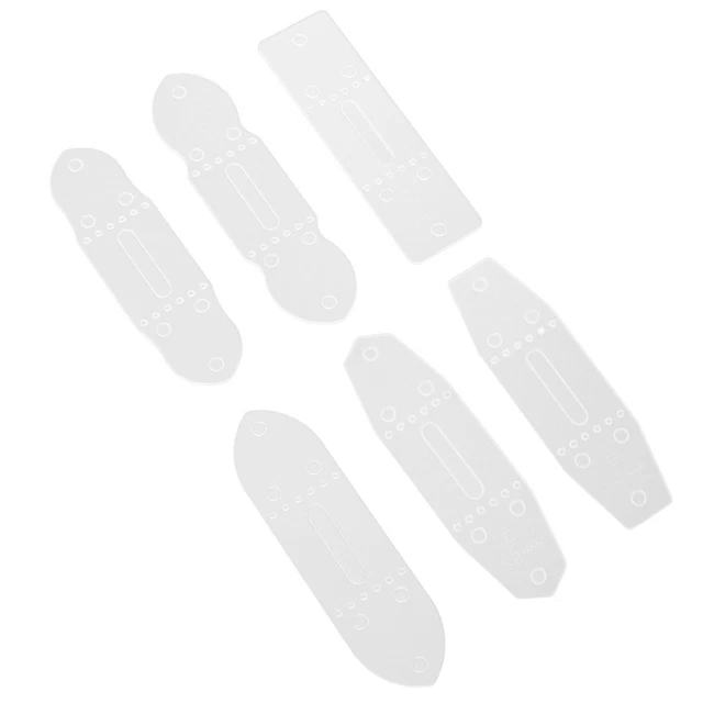 6 PCS BELT Clip Hole Die Craft Punch Shapes Leathercraft Template $18. ...