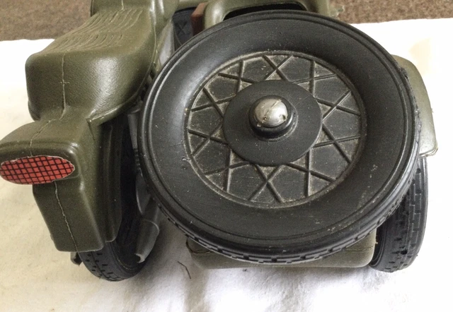 VINTAGE ACTION MAN motorcycle and sidecar by Cherilea £15.00 - PicClick UK