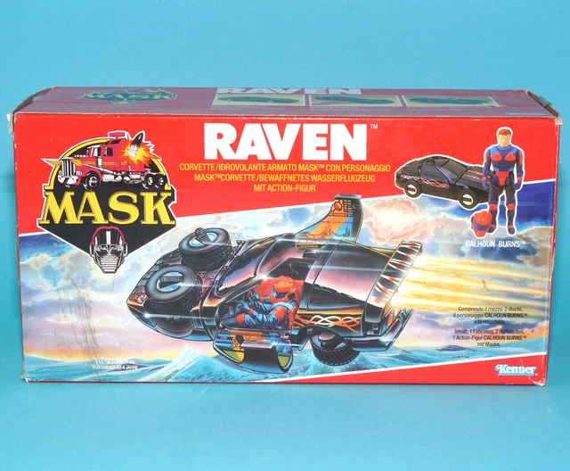 M.A.S.K RAVEN CORVETTE C4 Complete Boxed Euro Box 1986 Kenner Works ...