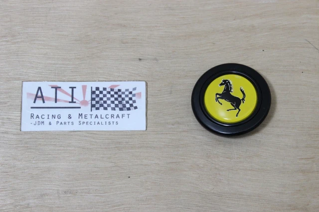 RARE VINTAGE MOMO Ferrari Crest 70s Steering Wheel Horn Button £64.56 ...